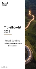 Renault Travel Booklet and Renault Eurodrive Brochures